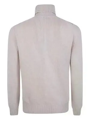 GRAN SASSO Cable-knit Turtleneck Sweater - Neutrals
