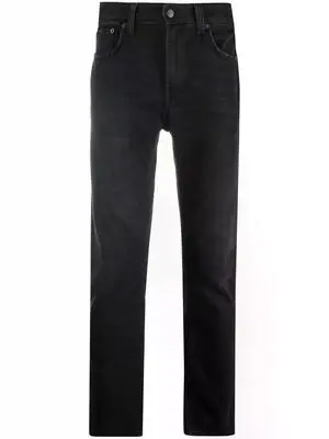 Department 5 Black Wash Bottoms For Men
