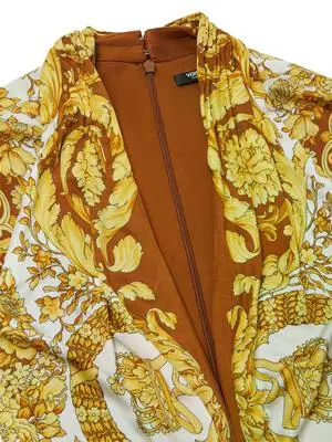 Versace Baroque-print Long-sleeve Blouse