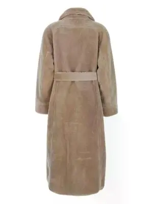 URBANCODE Belted Buttoned Coat - Neutrals