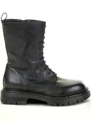 Elena Iachi Lace-up Combat Boots - Black