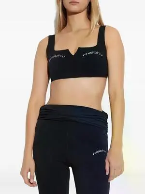 MISBHV Logo V-neck Crop Top
