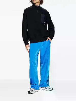 Moose Knuckles Half-zip Panelled Sweater