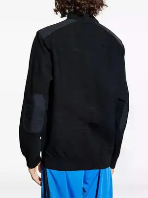 Moose Knuckles Half-zip Panelled Sweater
