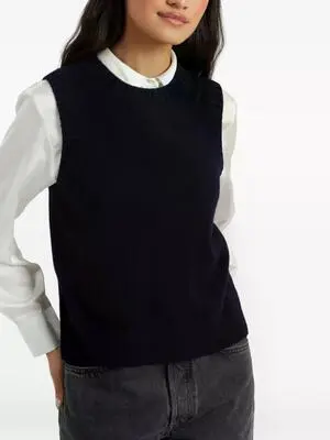 Chinti & Parker Round-neck Vest - Blue