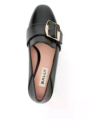Bally 40mm Buckle-detail Block-heel Pumps
