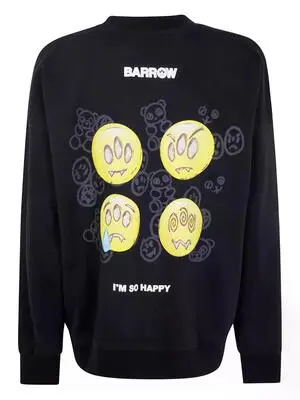 BARROW Emoticon-print Sweatshirt