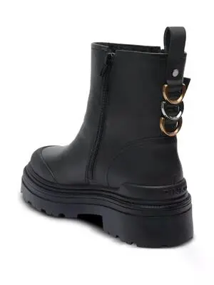 Pinko Buckle-detail Boots - Black