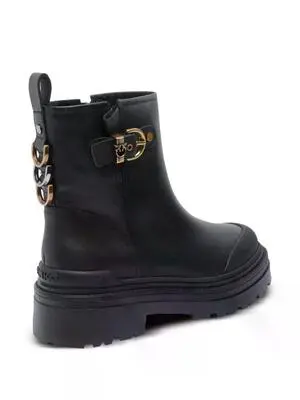 Pinko Buckle-detail Boots - Black