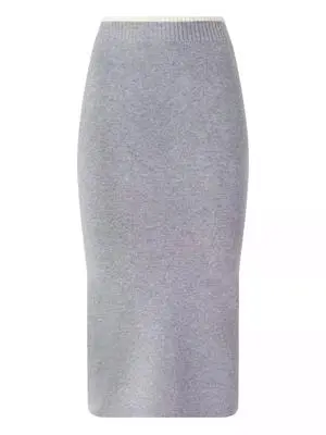 Pinko Ribbed Knit Midi Skirt