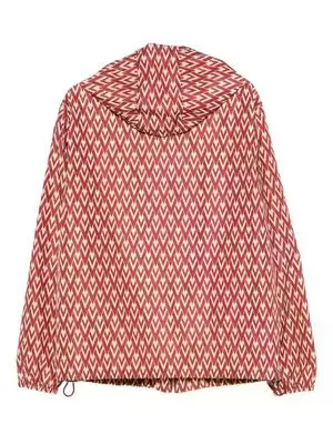 Valentino Garavani Geometric-pattern Hooded Jacket