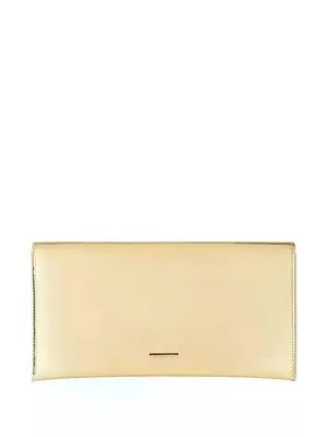 AQUAZZURA Metallic Envelope Clutch - Yellow
