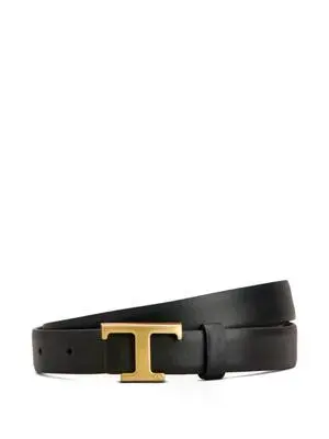 TOD'S Leather Bucket Belt - Black