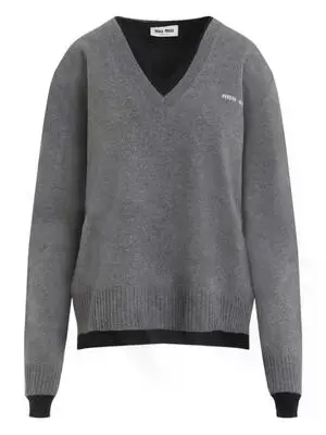 Miu Miu V Neck Sweaters For Women