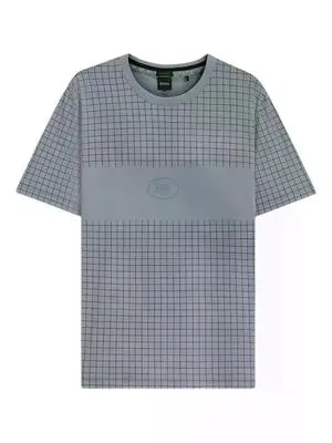 BOSS Grid-print T-shirt
