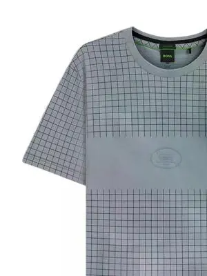 BOSS Grid-print T-shirt