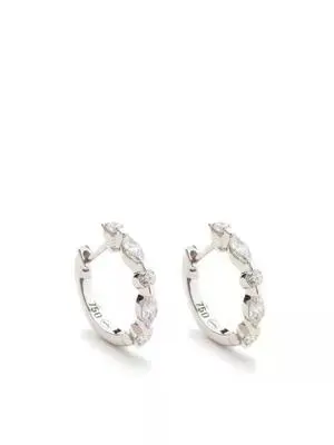 WE BY WHITEBIRD 18k White Gold Diamond Earring - Silver