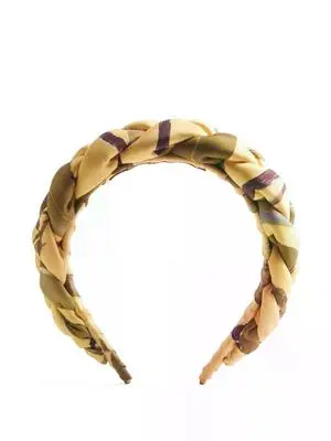 La DoubleJ Braided Patterned Headband - Yellow