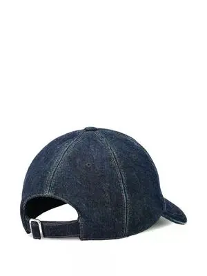 Givenchy Logo-embroidered Denim Cap - Blue