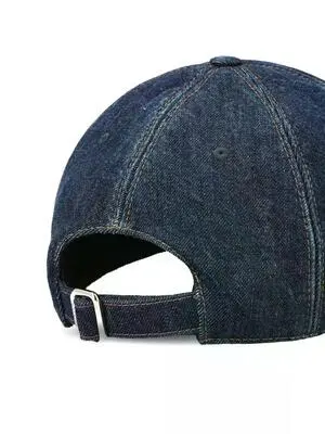 Givenchy Logo-embroidered Denim Cap - Blue