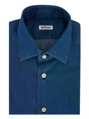 Kiton Button-fastening Denim Shirt