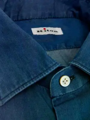 Kiton Button-fastening Denim Shirt