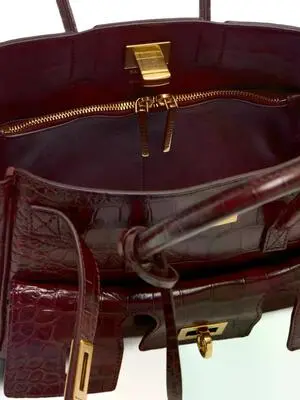 Balenciaga Mini Bel Air Embossed Handbag