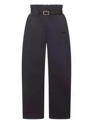MAGLIANO Belted Cotton Trousers - Black