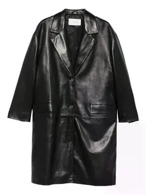 Magda Butrym Leather Button-fastening Coat