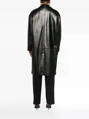 Magda Butrym Leather Button-fastening Coat