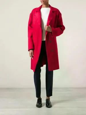 LANVIN Single-breasted Mohair And Wool Coat
