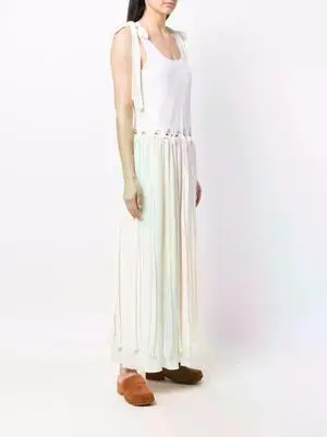 Chloé Drop-waist Knotted Crepe Maxi Dress