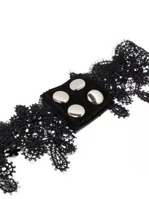MANOKHI Lace-embellished Choker Necklace