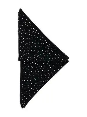 Pinko Crystal-embellished Knitted Scarf