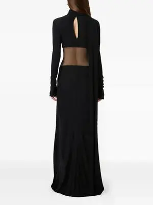 Blumarine Maxi Dress With Sheer Details