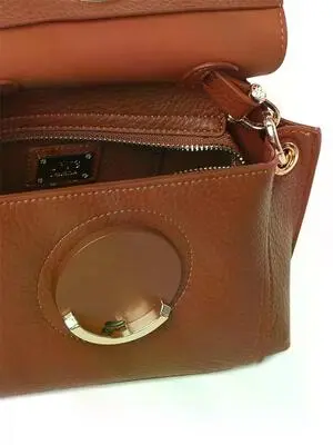 V°73 Flower-detail Tote Bag - Brown