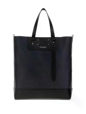 MAISON MARGIELA Leather Tote Bag - Blue