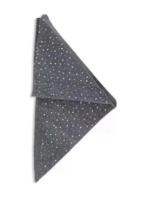 Pinko Crystal-embellished Knitted Scarf
