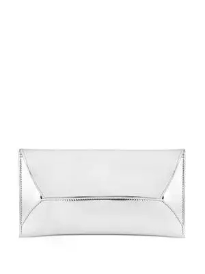 AQUAZZURA Metallic Leather Clutch
