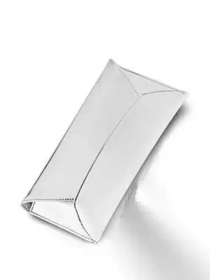 AQUAZZURA Metallic Leather Clutch