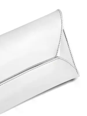 AQUAZZURA Metallic Leather Clutch