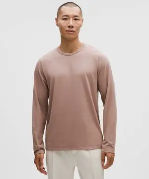 Lululemon Organic Cotton Classic-fit Long-sleeve Shirt - Ashen Rose