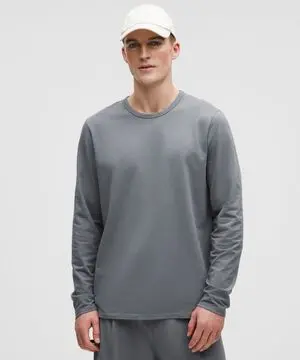 Lululemon Organic Cotton Classic-fit Long-sleeve Shirt - Solar Grey