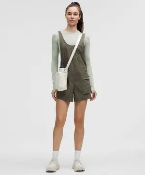 Lululemon Glyde Cargo Hiking Romper Army Green