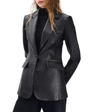 Rag & Bone Leather Blazer