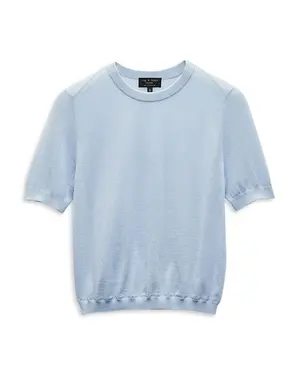 Rag & Bone Adeline Cashmere Lightweight Short Sleeve Sweater