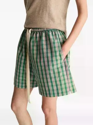 LEE MATHEWS Gordon Checked Shorts