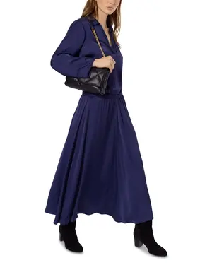 Gerard Darel Bella Midi Skirt - Navy