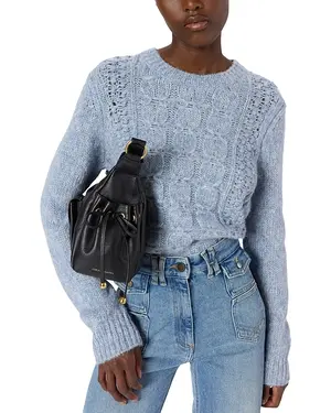 Gerard Darel Esperanza Textured Knit Sweater - Bluesky