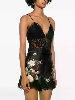 Zimmermann Lace Teddy Bodysuit - Black